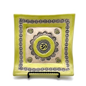 Zen Ohm Ceramic Plate - Etsy