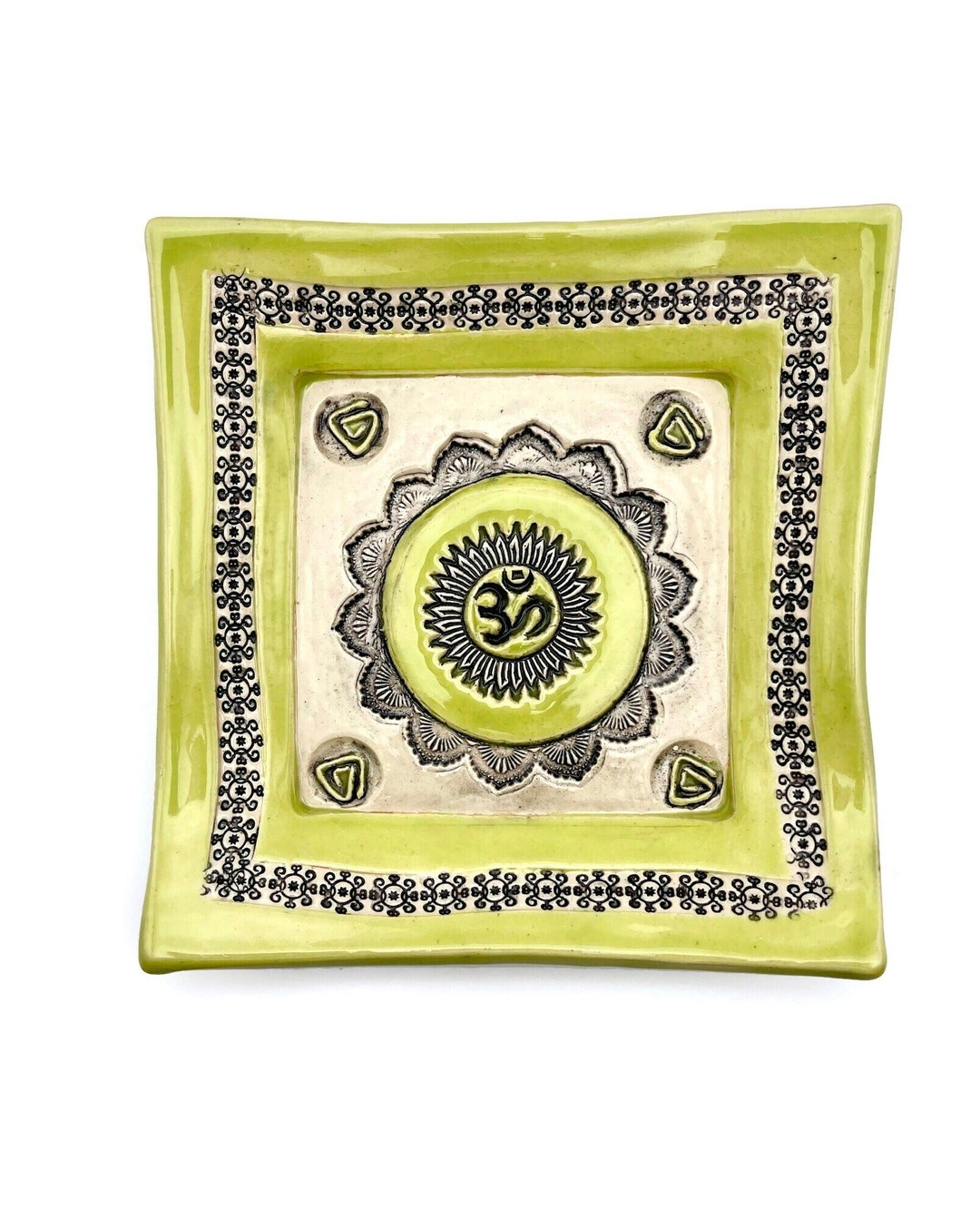 Zen Ohm Ceramic Plate - Etsy