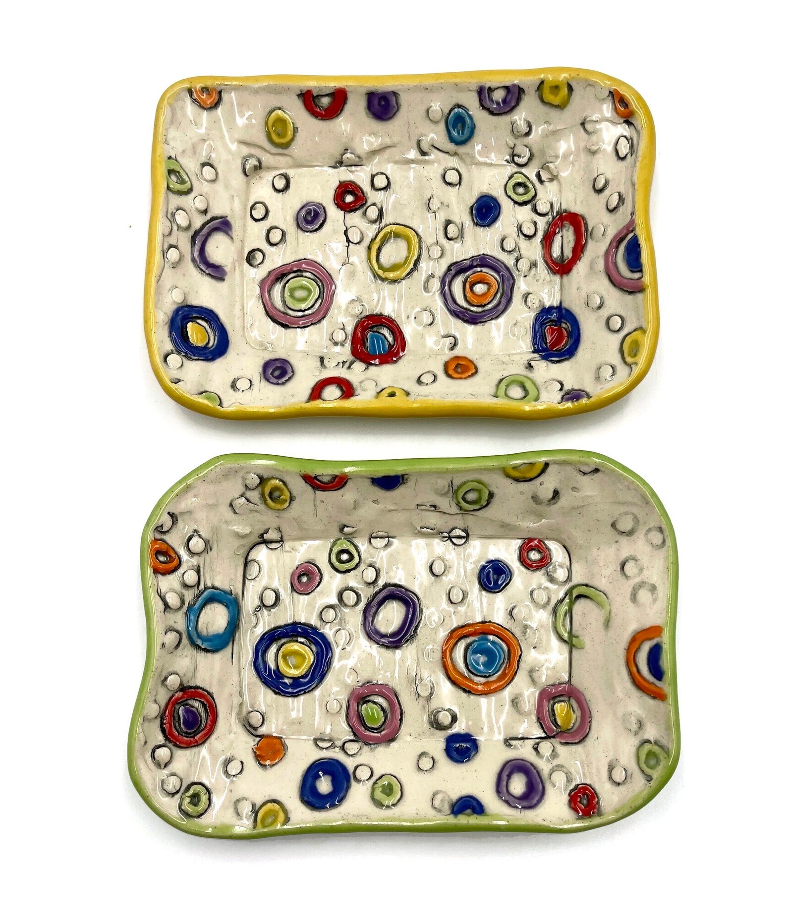 Hand Built Ceramic Circle Plate - Etsy