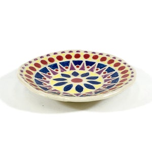 Hand Built Ceramic Mandala Plate - Etsy