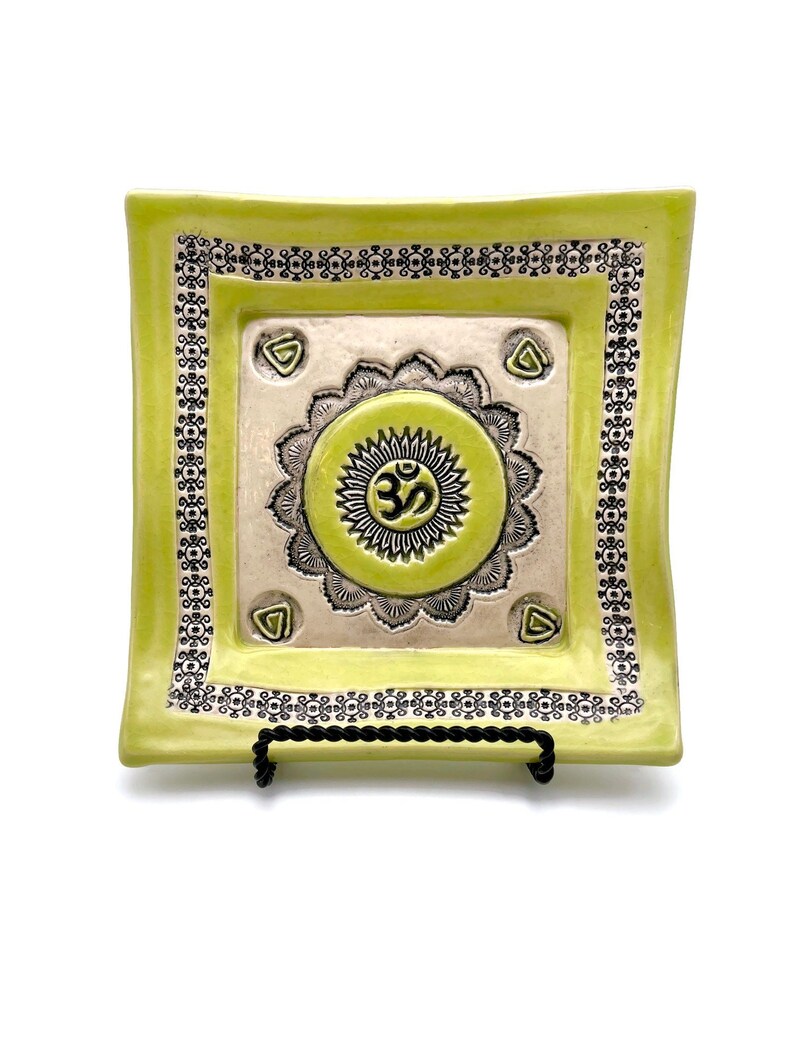 Zen Ohm Ceramic Plate - Etsy