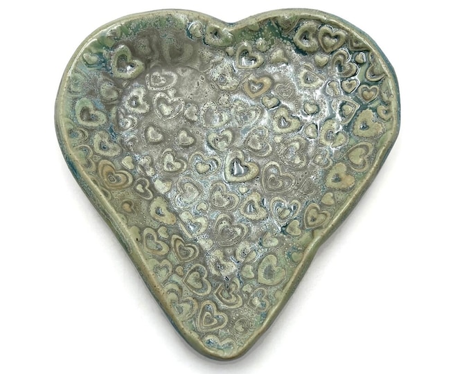 Handmade Ceramic Heart Plate - Etsy