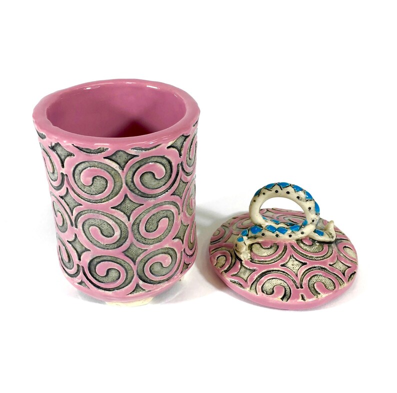 Hand Built Ceramic Snake Box - Etsy