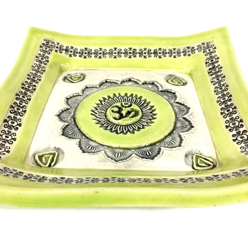 Zen Ohm Ceramic Plate | Etsy