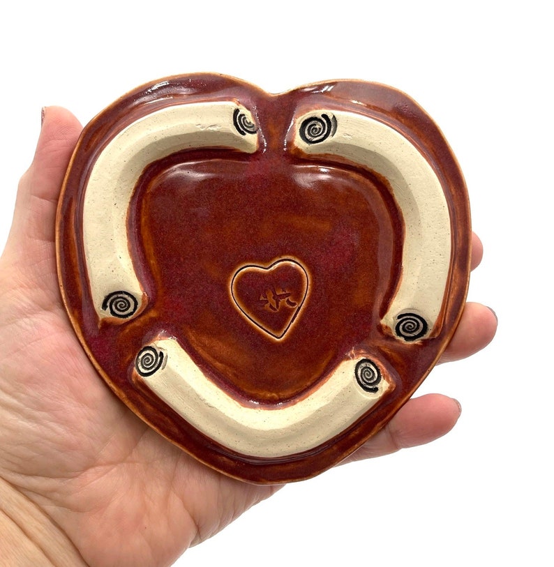 Hand Built Personal Ceramic Heart Finger Labyrinth - Etsy