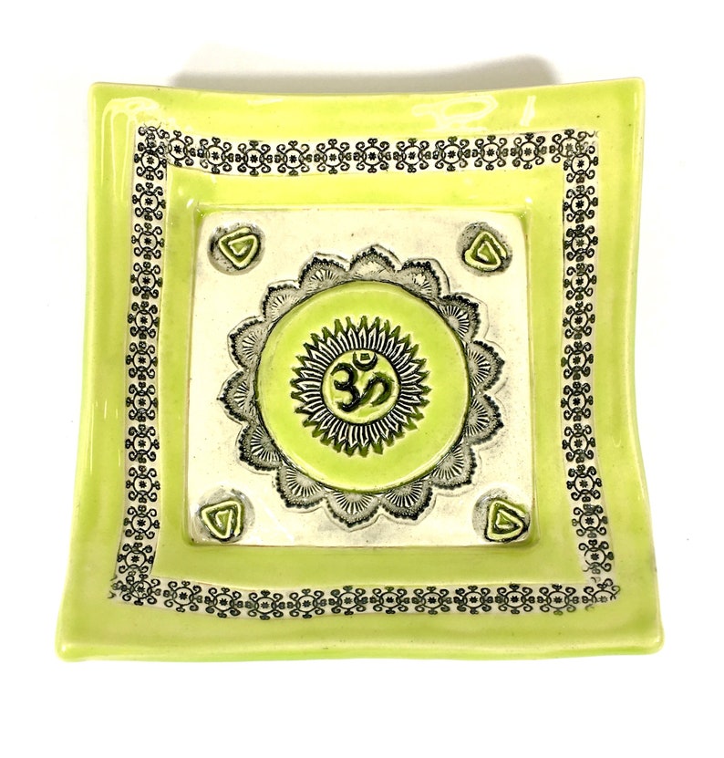 Zen Ohm Ceramic Plate | Etsy