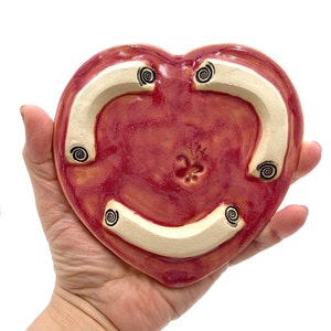 Hand Built Personal Ceramic Heart Finger Labyrinth - Etsy