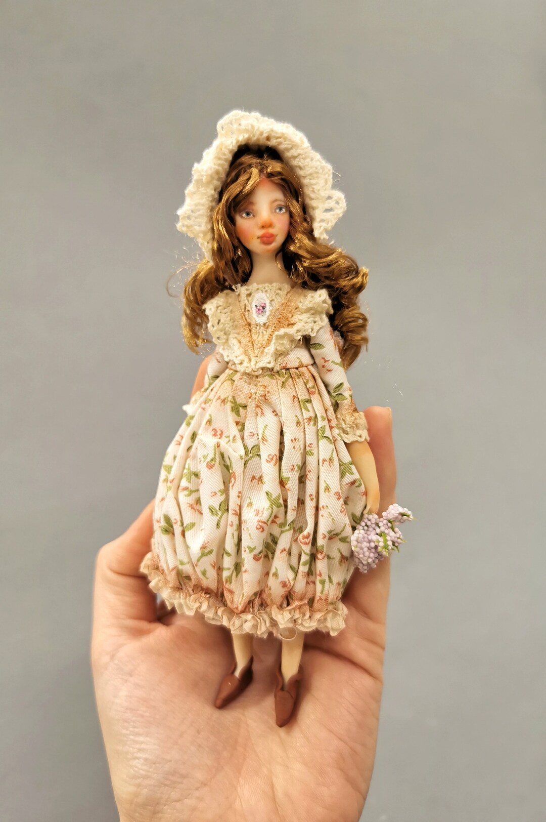 1:12 Scale Doll, Dollhouse Miniatures, Handmade Doll, Miniature Doll ...