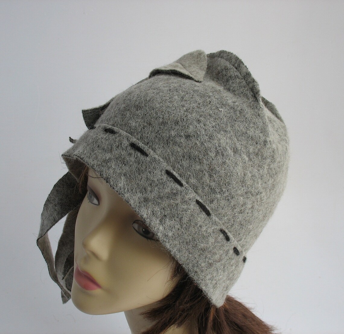 Medieval Womens Hat Woolen headwear Chaperone cap Festival hat | Etsy