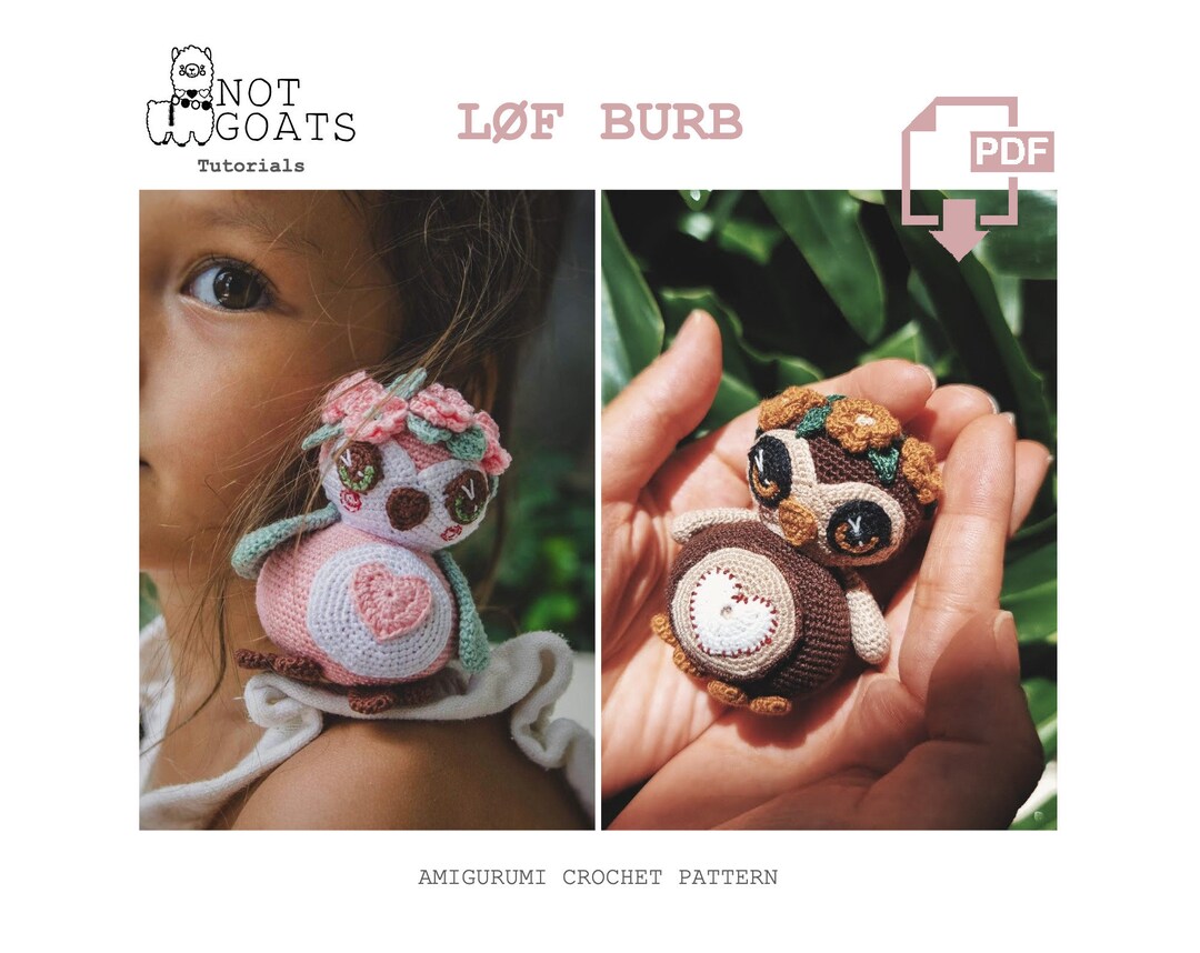 PATTERN ONLY Bird Crochet Pattern Løf Burb Amigurumi Easter, Spring ...