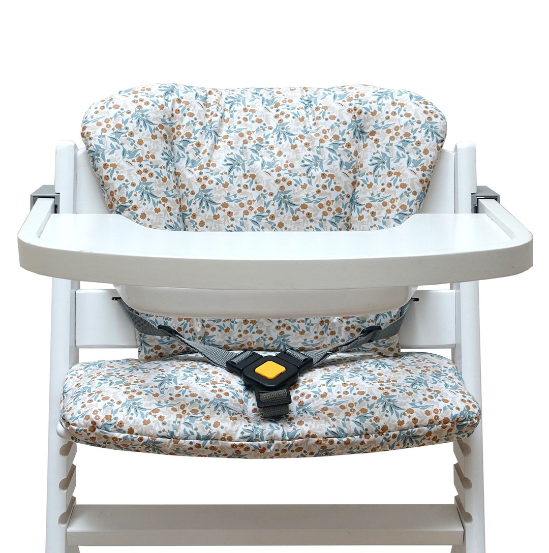 Timba Cushion Set COATED for Safety 1st Highchair Flower Meadow Blue ...