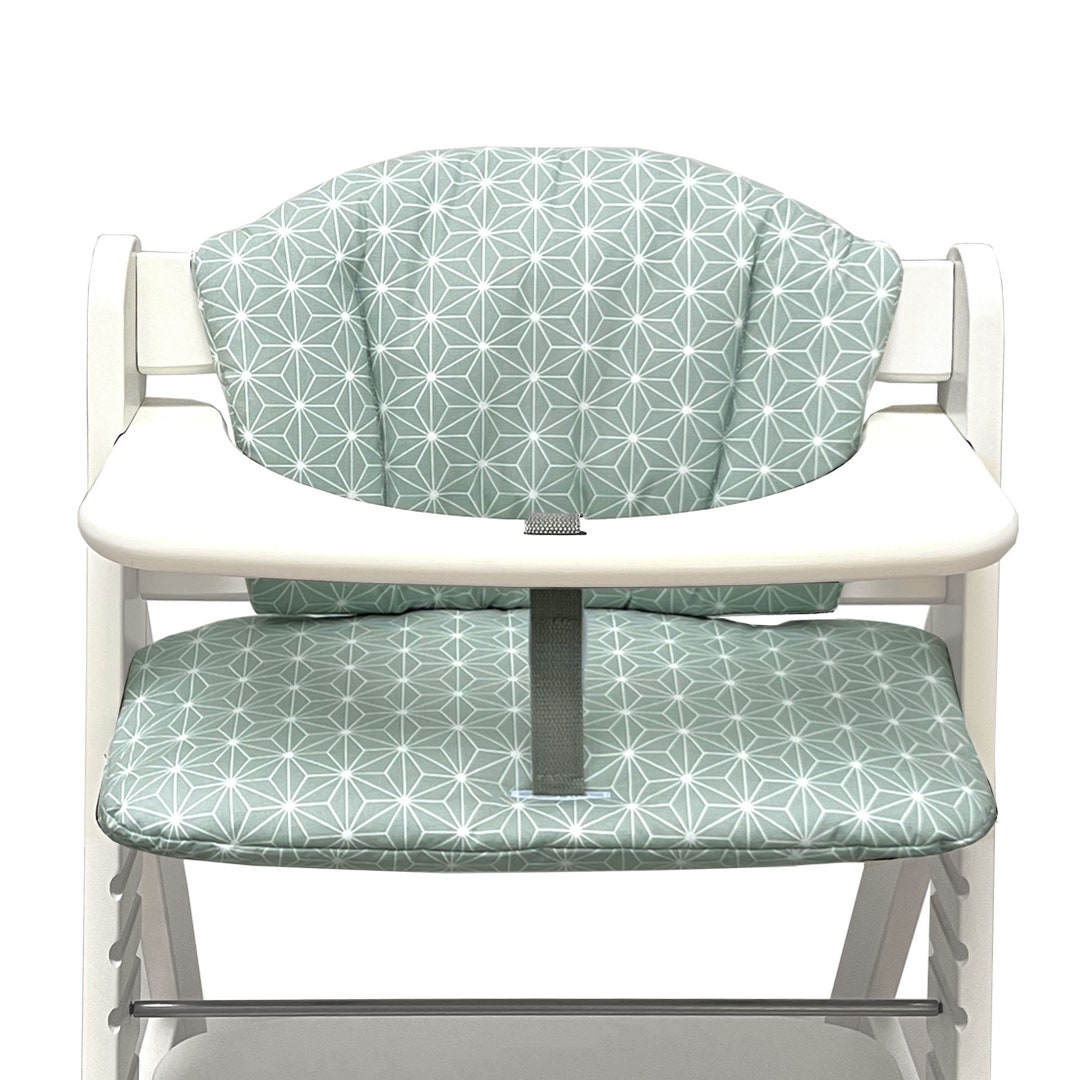 Wipe-clean Cushion Set for Hauck Alpha Happy Star Green COATED, All ...