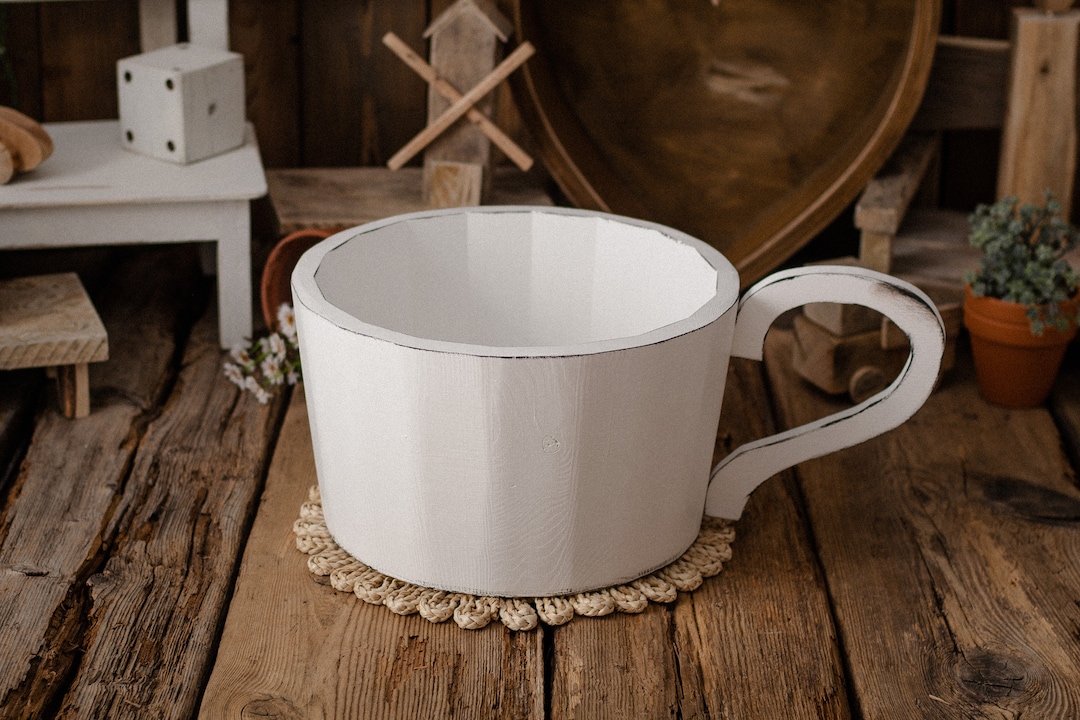 WOODEN CUP PROP - Newborn and Baby Photo Prop, Perfect for Newborn ...