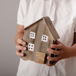 WOODEN HOUSE Decoration - Rustic Cute Wooden Photography Prop, Newborn ...