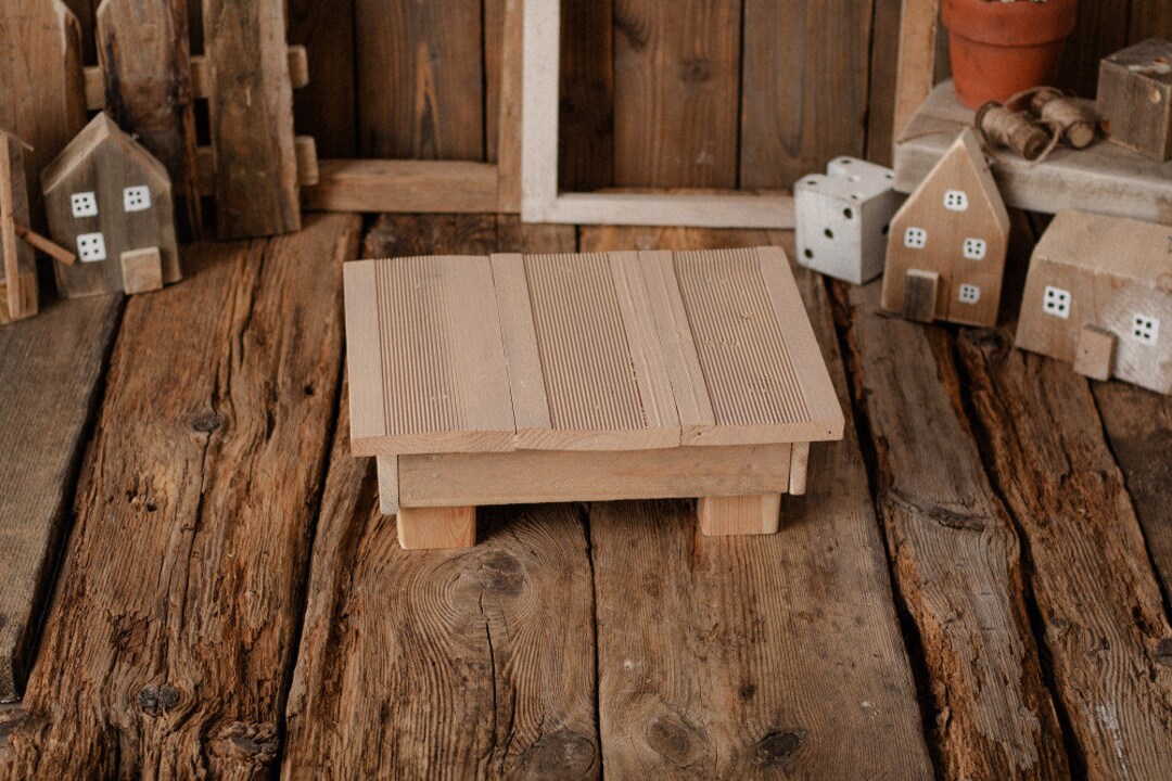 Wooden Table Props 2 Rising Table , Real Wood, Newborn Prop ...
