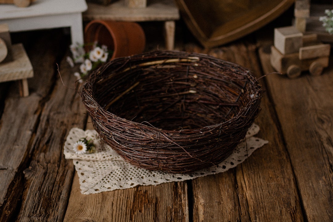 TWIG NEST Newborn Prop Basket, Newborn Posing Prop, Newborn Props ...