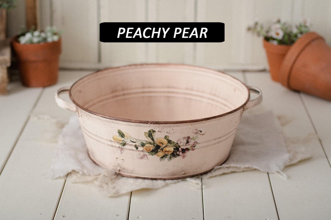 Peachy Pear MILK BATH TUB Prop, Baby 1st Birthday Pictures ...