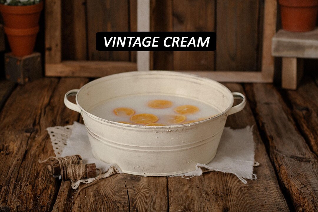 CREAM BATH TUB Prop - Washtub, Newborn Props, Bathtub Newborn and Baby ...