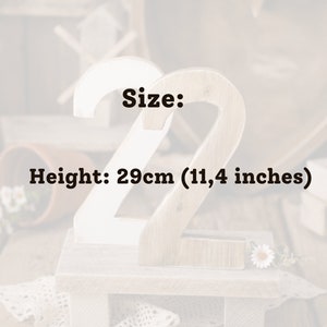 WOODEN NUMBER 2 - TWO for Baby Birthday Sessions, Vintage Style,baby ...