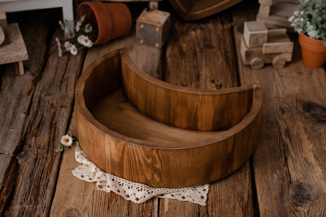 MOON BOWL Prop {stained}, Vintage Style, Moon, Newborn Props, Newborn ...