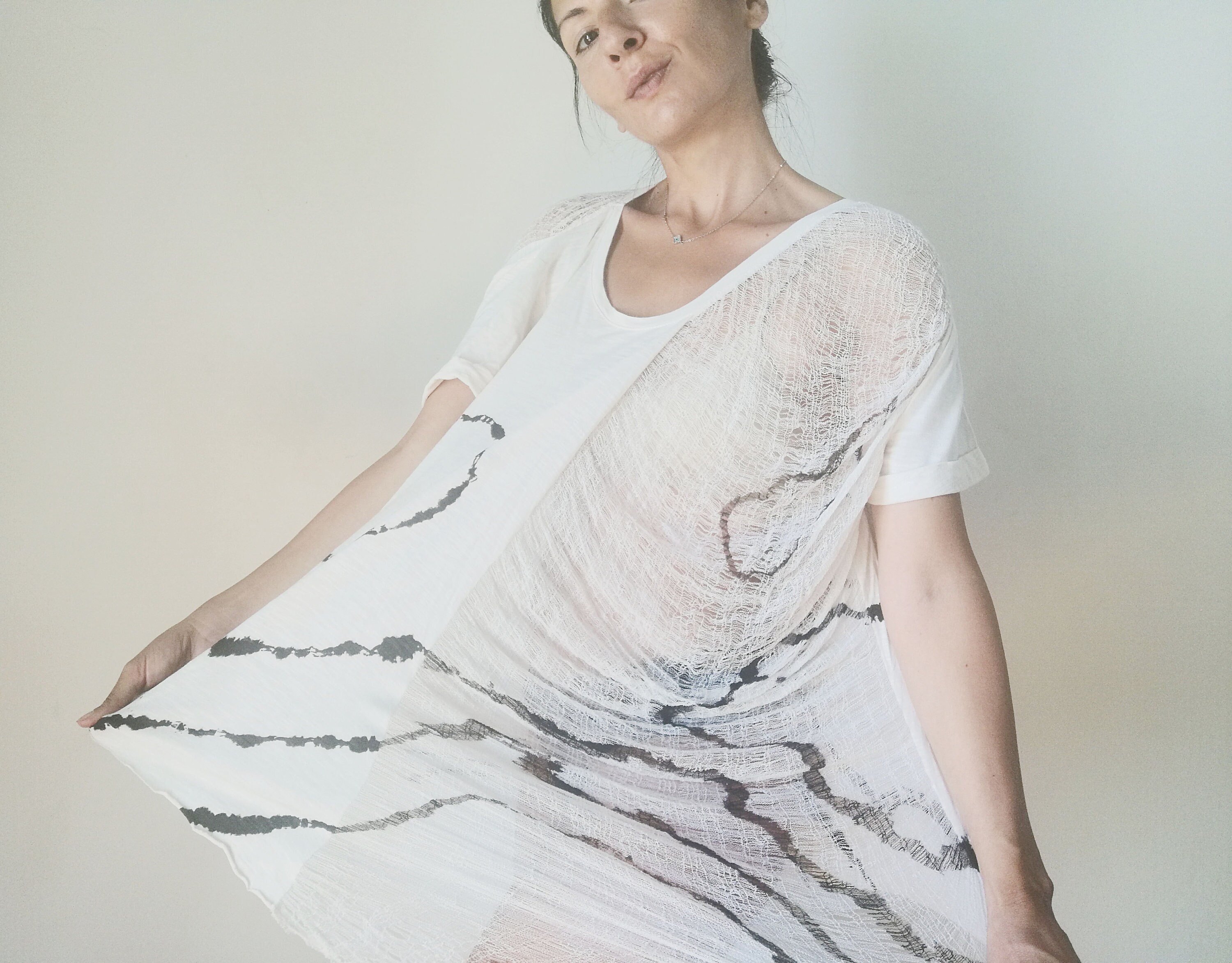 Twins Tiger Tie Dye Shredded Top, Tie Dye T Shirt, Shredded Clothing ...