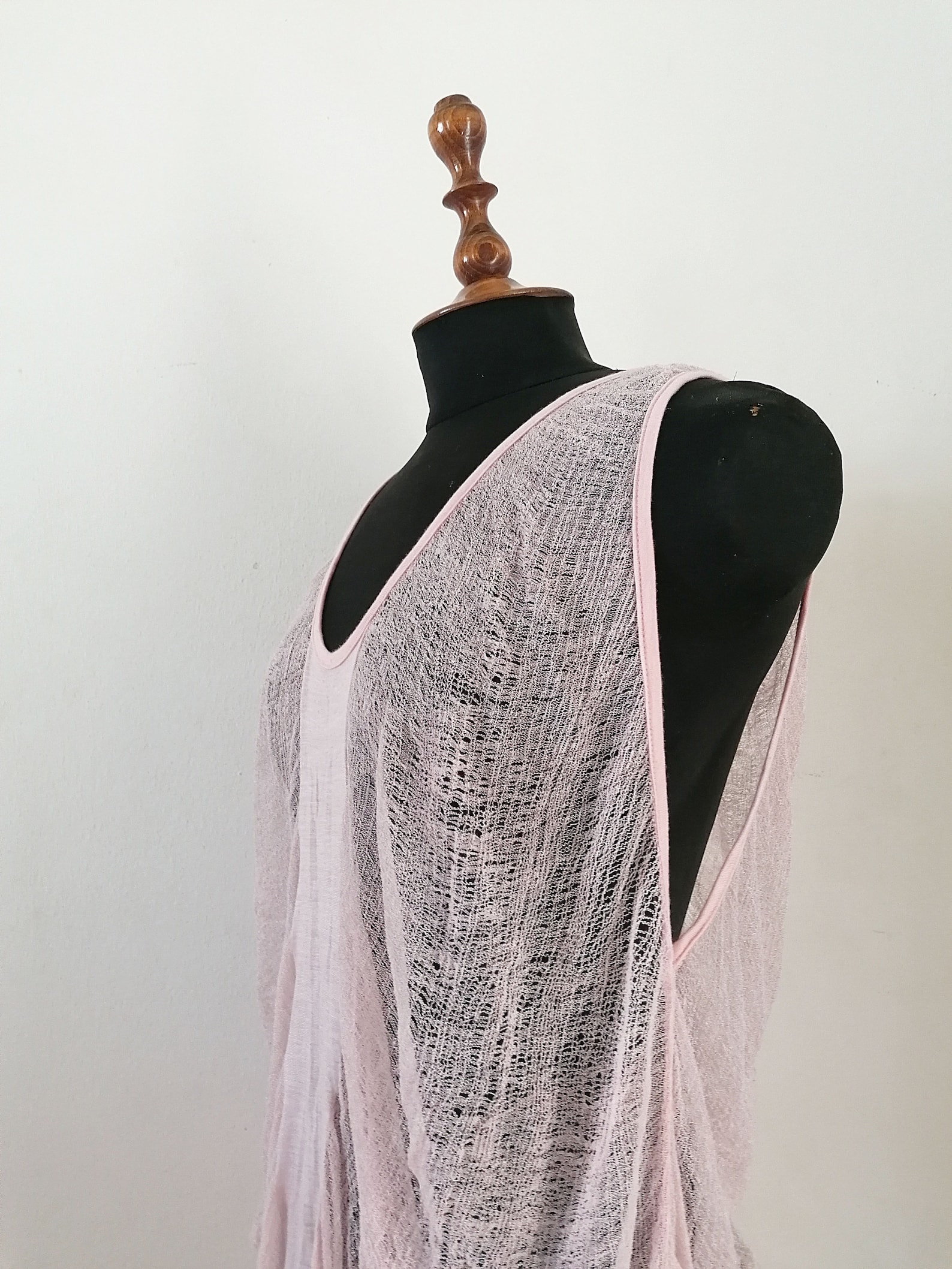 Baby Pink Cotton Shredded Tunic ,distressed Clothing for Women ...