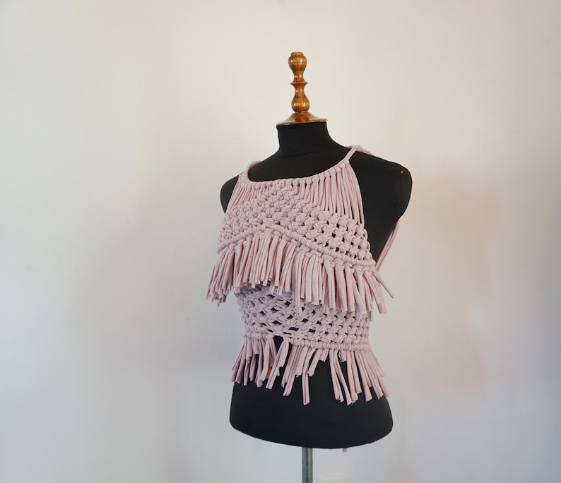 Macrame Top, Macrame Corset, Festival Wear, Boho Wear, Macrame Clothing ...