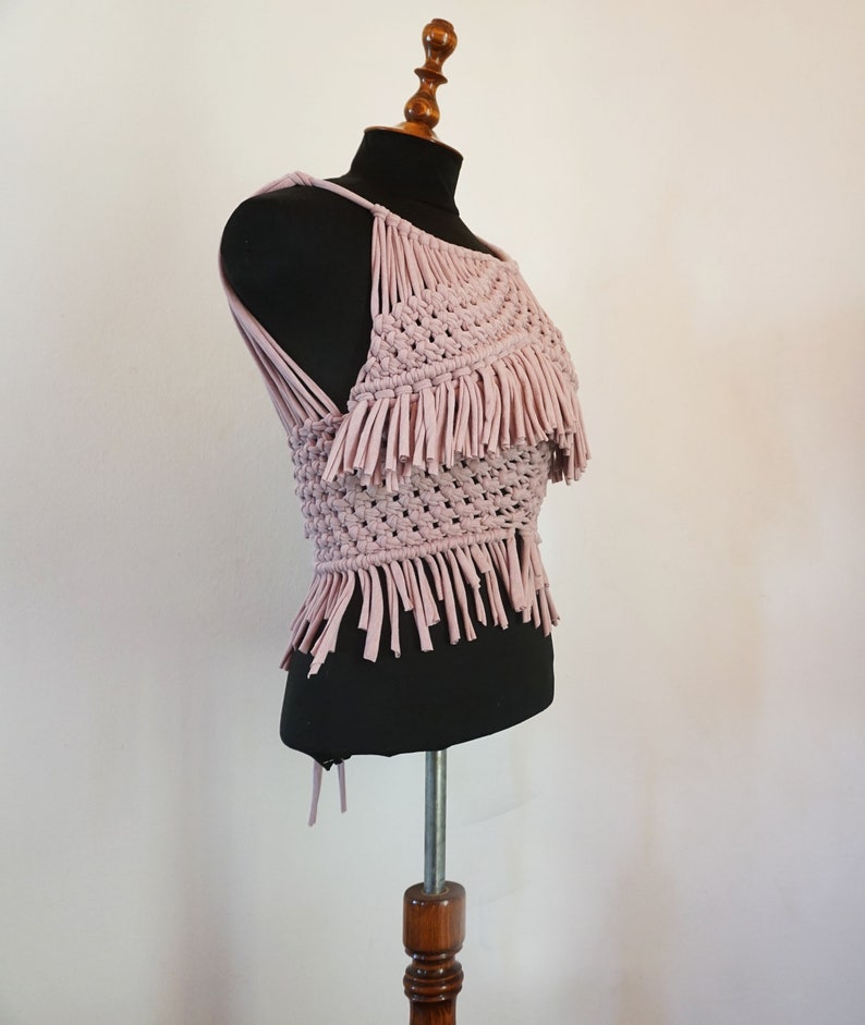 Macrame Top, Macrame Corset, Festival Wear, Boho Wear, Macrame Clothing ...