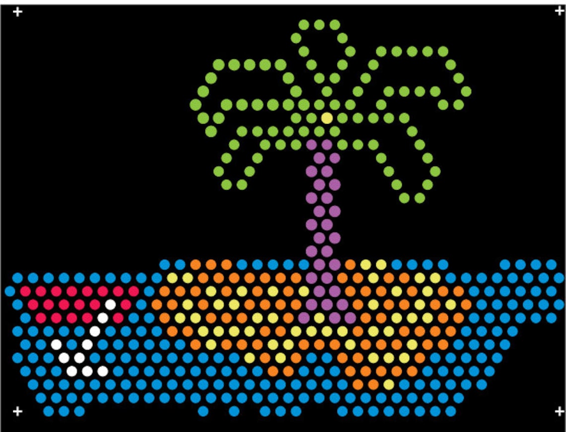 Lite Brite Template Refills 10 Designs Landscape Theme Pack (self Print ...