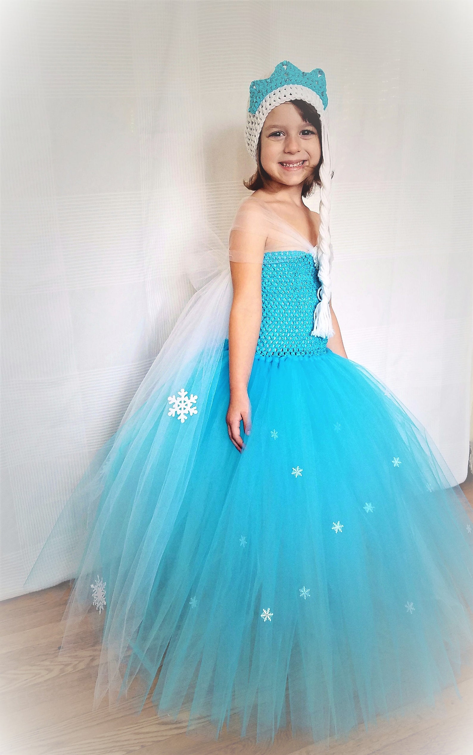 Elsa Inspired Hat With Braid and Tiara for Little Girls for Birthday ...