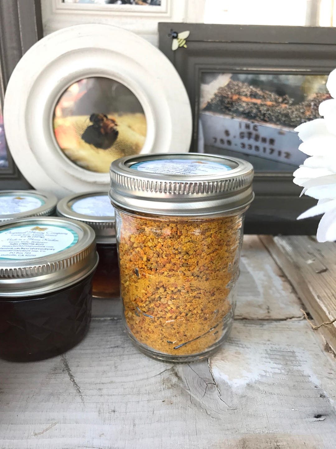 Dried Wildflower Bee Pollen in Mason Jar- 5.5 Oz - Etsy