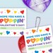 Pop It Valentine's Day Cards for Kids - Classroom Valentine Tags for ...