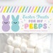 Easter Treat Bag Toppers - Peeps Easter Basket Gift Idea - Printable ...
