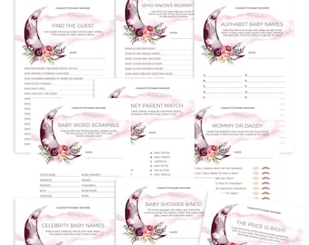 Over the Moon Print - Etsy