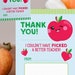 Apple Teacher Thank You Gift Card Holder and Gift Tags - End of Year ...