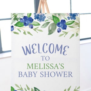 Blueberry Welcome Sign for Baby Shower or Birthday Party - Etsy