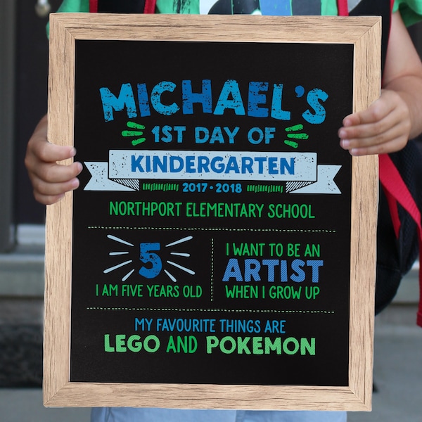 First Day of School Sign Printable - Etsy