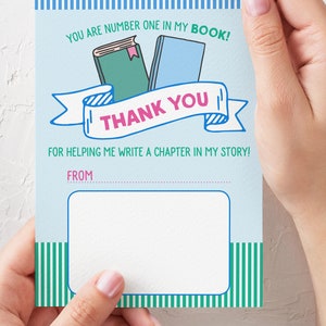 Teacher Thank You Card Printable Gift Card Holder and Thank You Tags ...