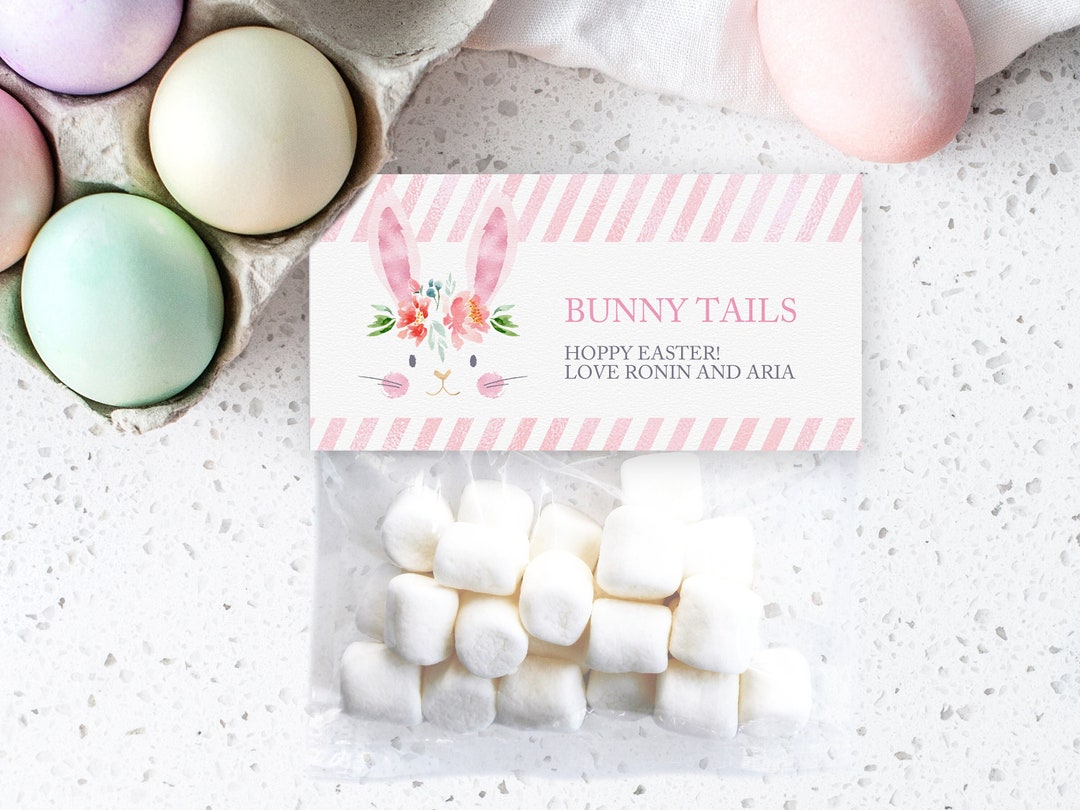 Bunny Tails Treat Bag Toppers for an Easter Party or Bunny Birthday ...