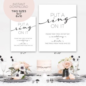 Put a Ring on It Game Printable File - Bridal Shower Games Instant ...
