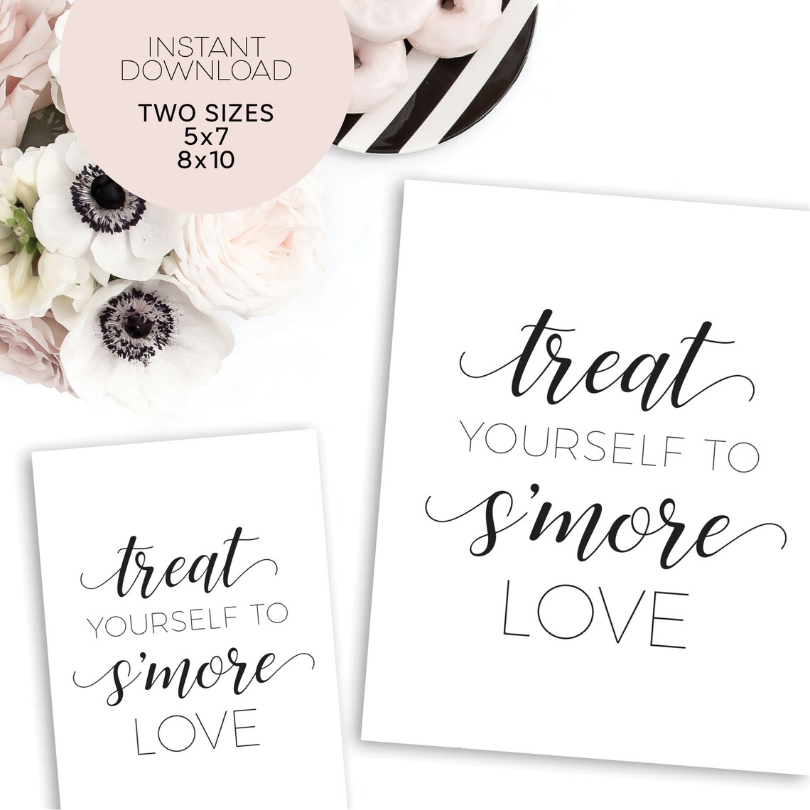 Smore Love Wedding Sign Printable File Treat Yourself to - Etsy