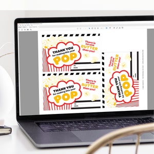 Microwave Popcorn Cards for Teacher and Student Thank You Gifts ...