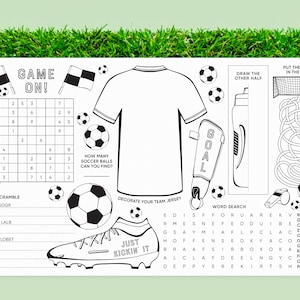 Soccer Colouring Pages for Kids Birthday Party | Soccer Activity Sheets ...