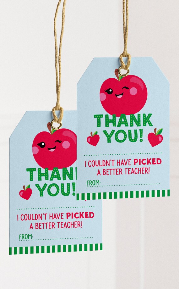 Paper Thank You Cards Greeting Cards Apple Teacher Thank You Gift Card ...