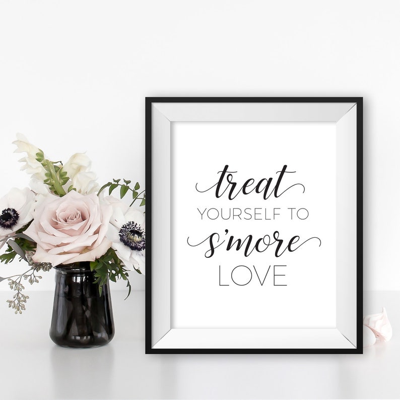 Smore Love Wedding Sign Printable File Treat Yourself to - Etsy