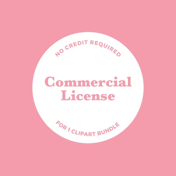 Commercial Use License for One Clip Art Image Bundle - For the Sale of ...