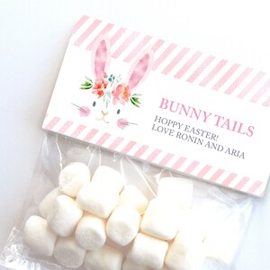Bunny Tails Treat Bag Toppers for an Easter Party or Bunny Birthday ...