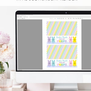 Easter Treat Bag Toppers - Peeps Easter Basket Gift Idea - Printable ...