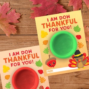 Thanksgiving Play Doh Cards for Kids - Thanksgiving Treat for Kids ...