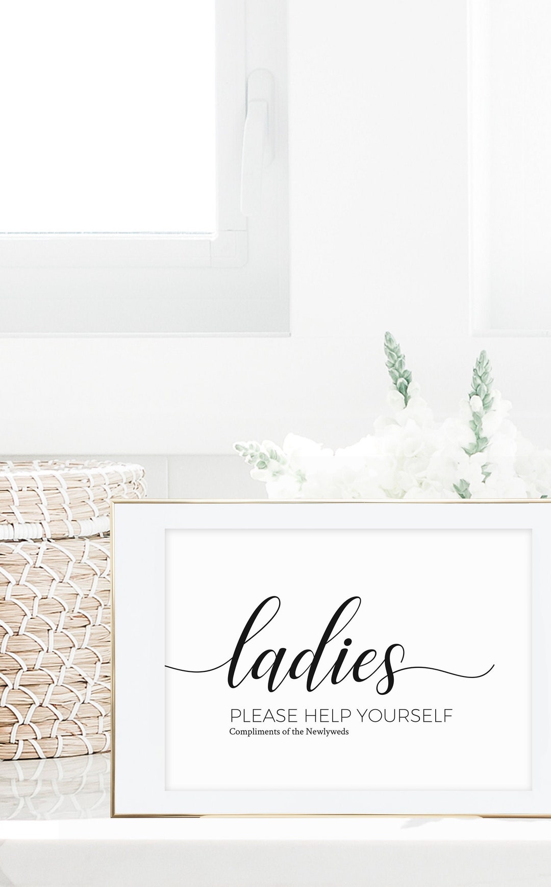 Wedding Bathroom Signs Printable File - Toiletry Baskets Sign Instant ...